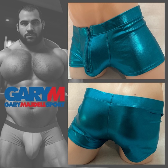 Gary Majdell Sport | Swim | Garym Metallic Zipper Pouch Square Cut Swim Briefs Xl 344 Waist ...